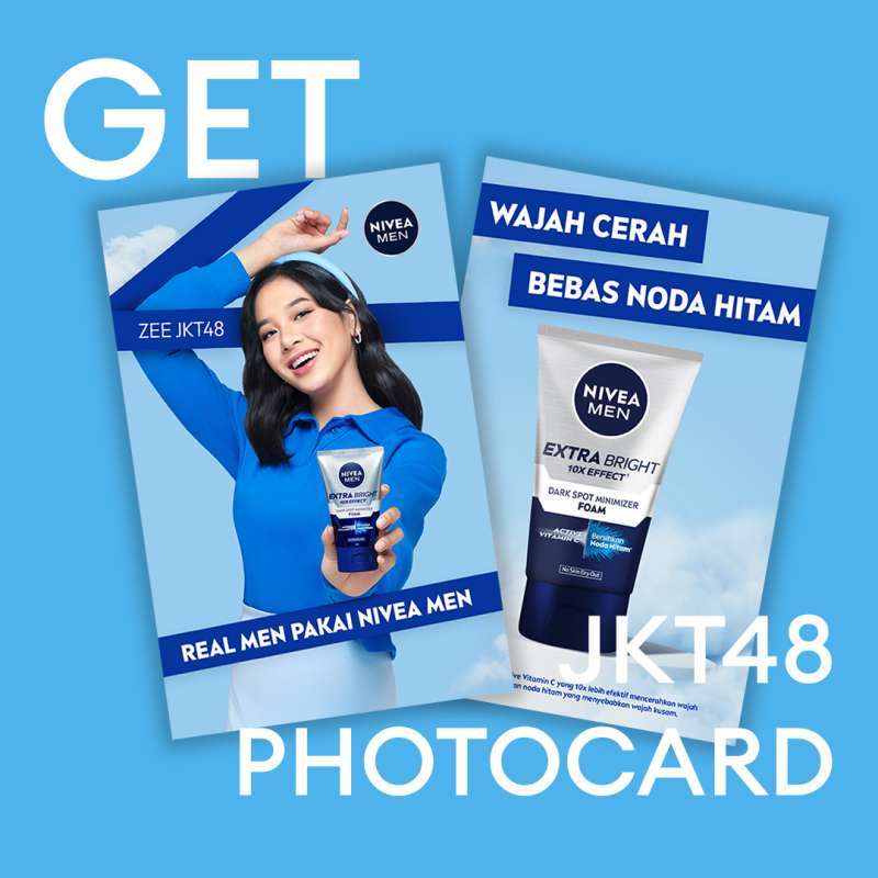 Jual Free Gift - Nivea Men X Jkt48 Exclusive Photocard - Zee Di Seller Nivea Official Store ...