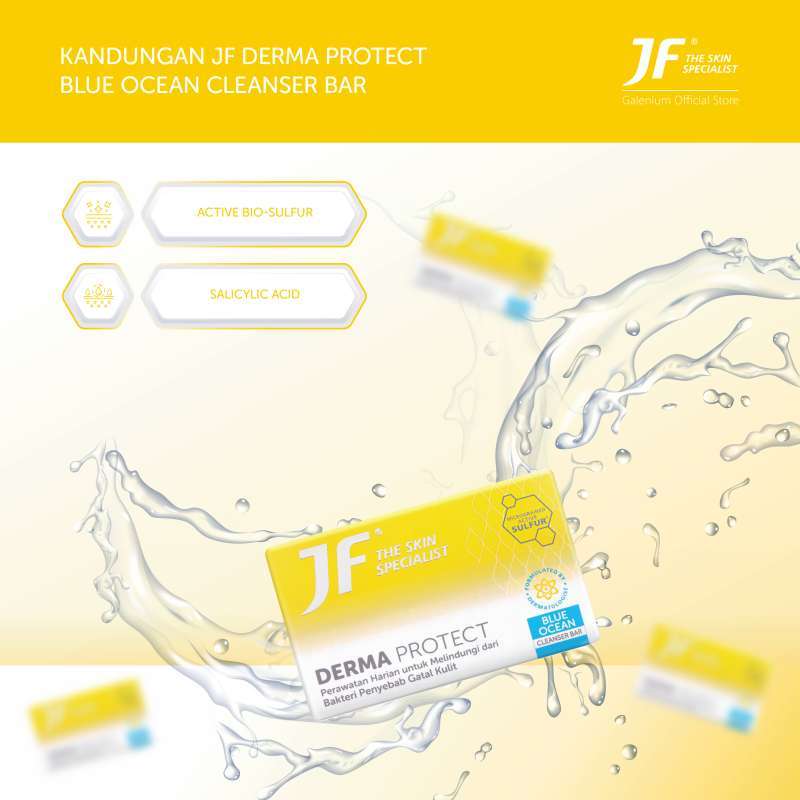 Jual Beli 2 Jf Derma Protect Cleanser Bar Blue Ocean 90 Gr Gratis 1 Jf ...