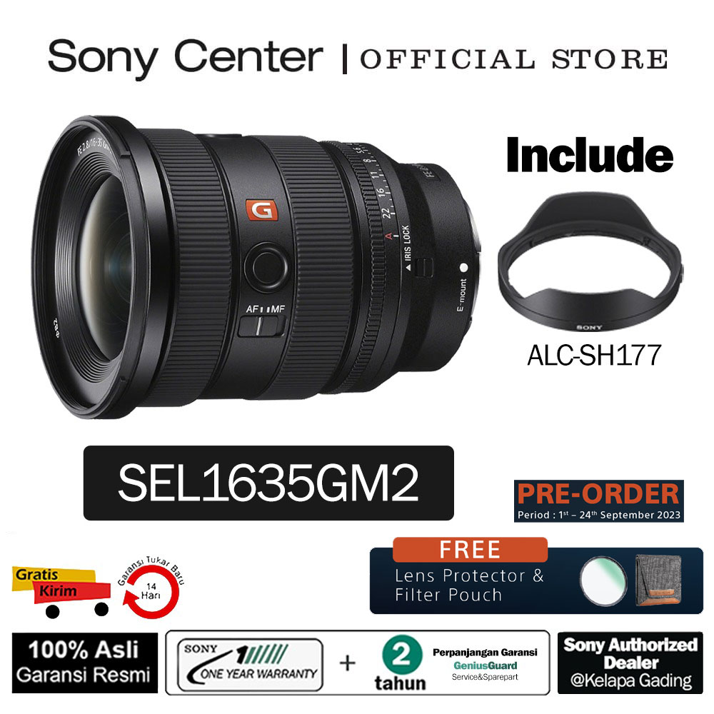 Jual SONY Center Jakarta - SONY FE 16-35mm F2.8 GM II / Lensa Sony Wide G Master Lens / Lensa ...