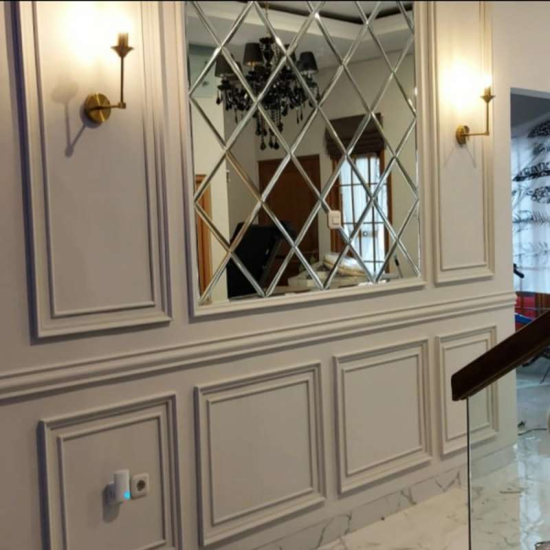 Promo Paket Wall Molding Dinding Ukuran 105x70 Cm Cermin Kacatempel ...