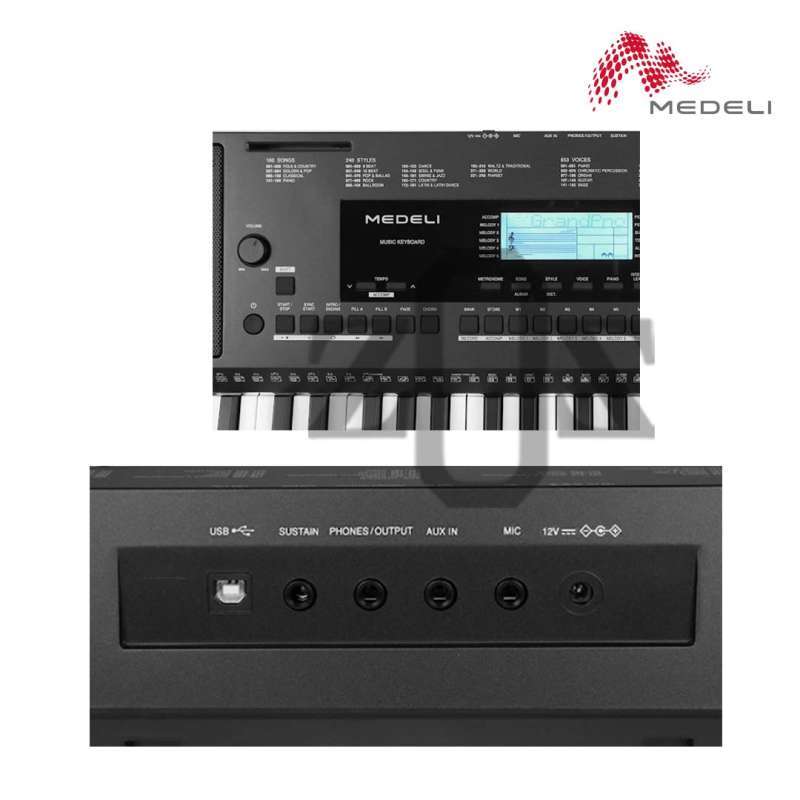 Jual Piano Keyboard Medeli 61 Keys M-361 M 361 M361 + Stand Keyboard ...