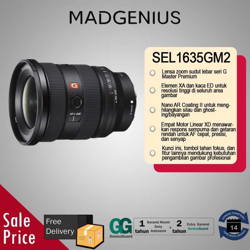Promo Sony Original Lensa Sony Fe 16-35mm F2.8 Gm Ii / Sony G Master / Lensa Wide / Lensa Kamera ...