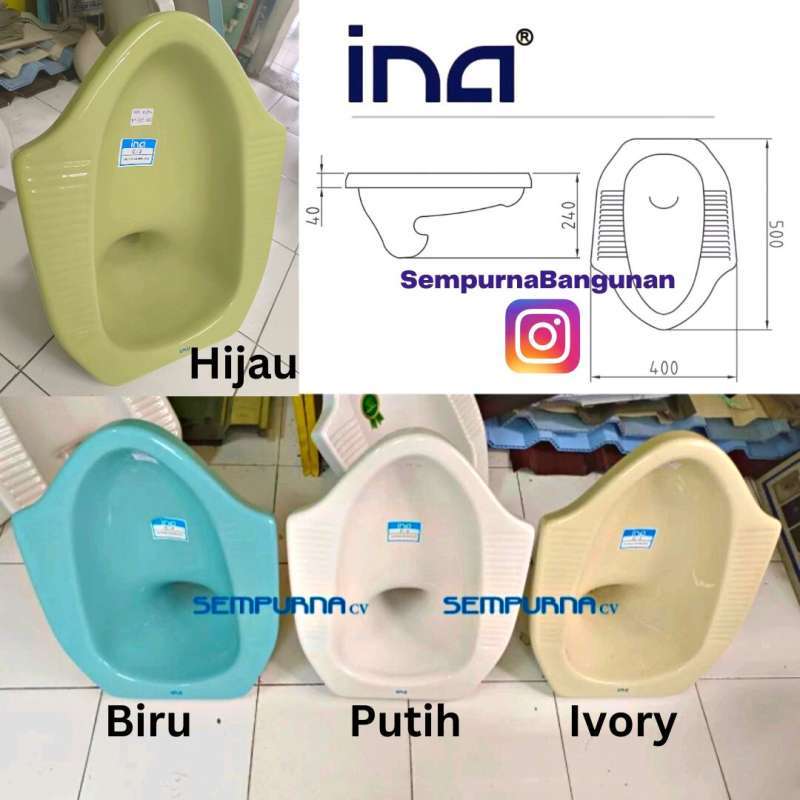 Jual Kloset closet closed jongkok Toto squatting toilet INA Trilliun ...