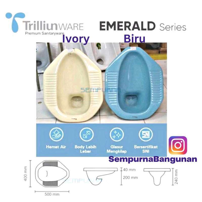 Jual Kloset closet closed jongkok Toto squatting toilet INA Trilliun ...