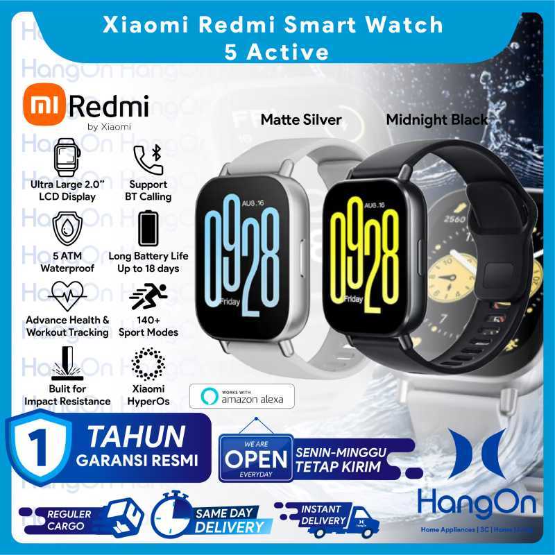 Jual Xiaomi Redmi Watch 5 Active Smartwatch Display 2.0 Lcd Display ...