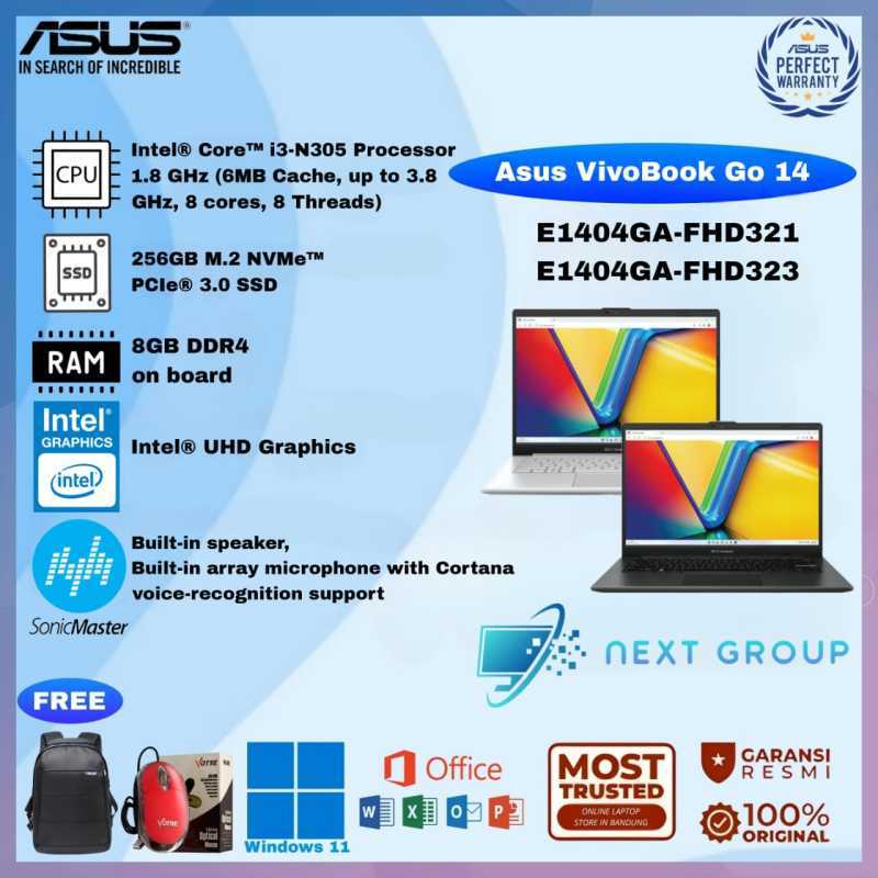 Jual Asus Vivobook Go 14 E1404ga-fhd321 Core I3 N305 8gb 256gb 14 W11 ...