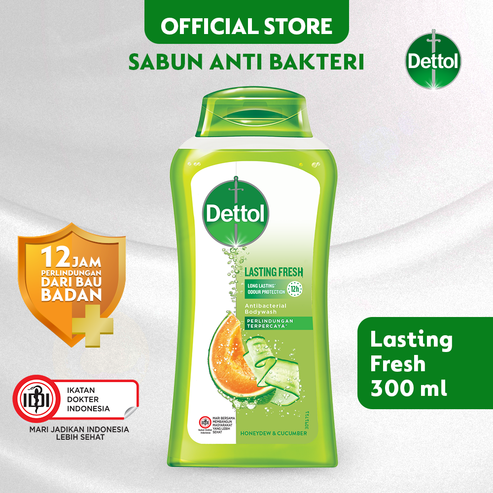 Promo Dettol Sabun Mandi Cair Anti Bakteri Lasting Fresh [300 mL ...
