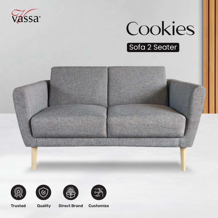 Promo Sofa 2 Seater / Cookies / Vassa Sofa Diskon 50% Di Seller Vassa ...