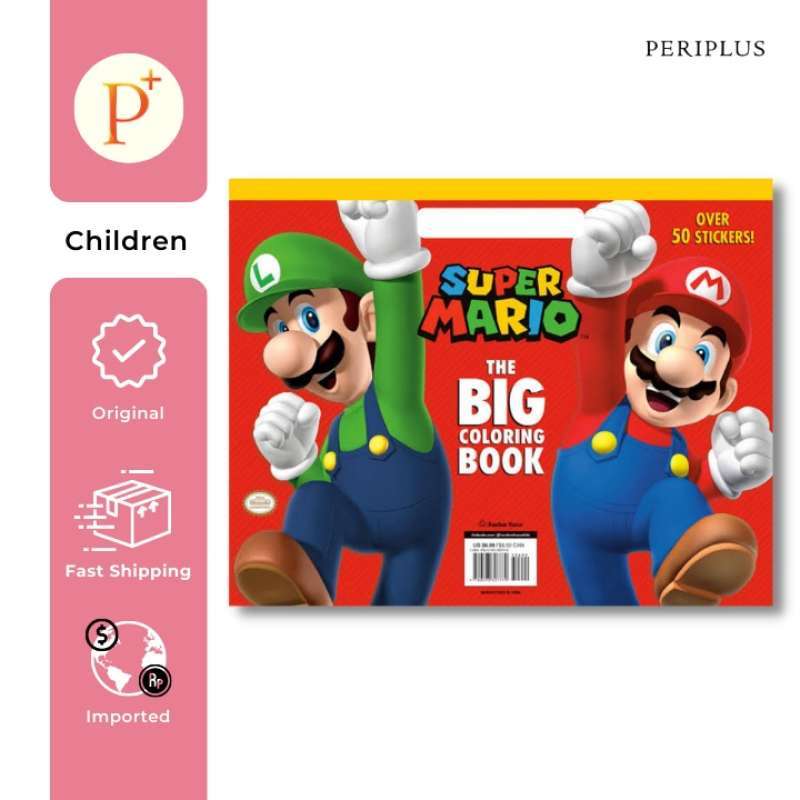 Jual Super Mario: Big Coloring Book (nintendo) - 9780593307779 Di ...