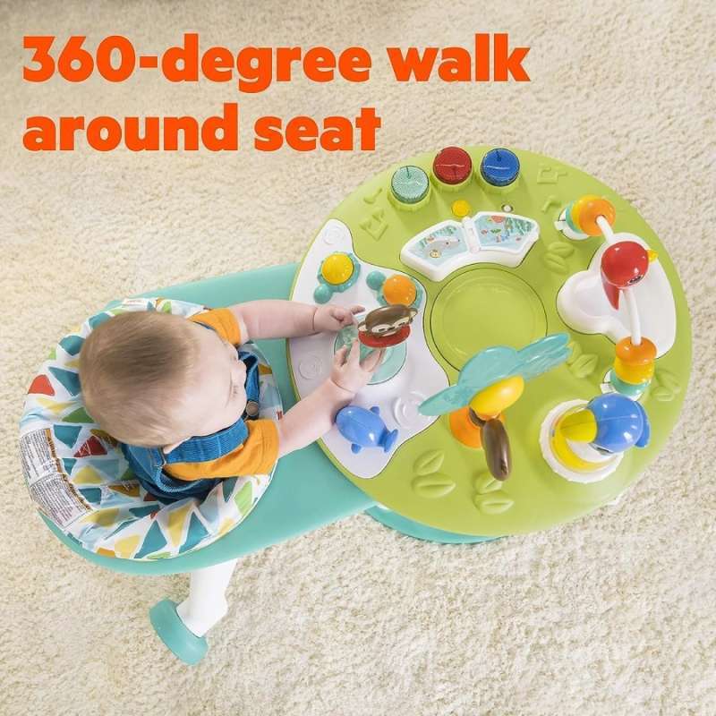 Jual Bright Starts 2in1 Around We Go Walk Around Activity Center &table ...