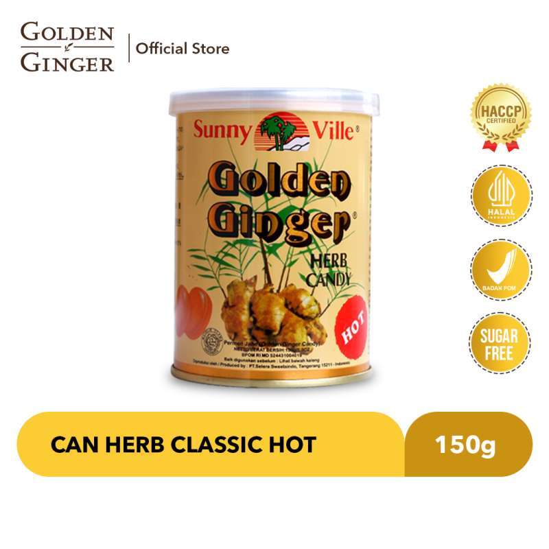 Jual Golden Ginger Can Herb Classic Hot 150gr Di Seller Golden Ginger ...