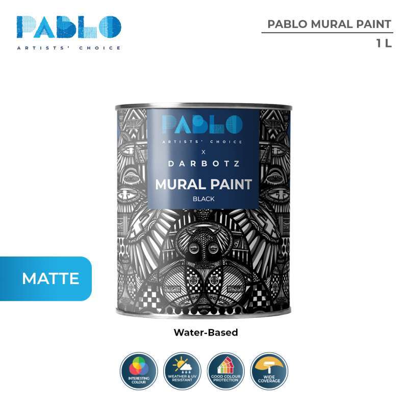 Jual Pablo Mural Paint X Darbotz - 1 Liter - White Di Seller Mowilex ...