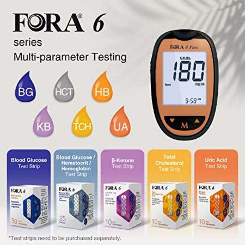 Jual Fora 6 Plus 6 Fungsi Parameter (Gula Kolesterol Asam Urat Ketone ...
