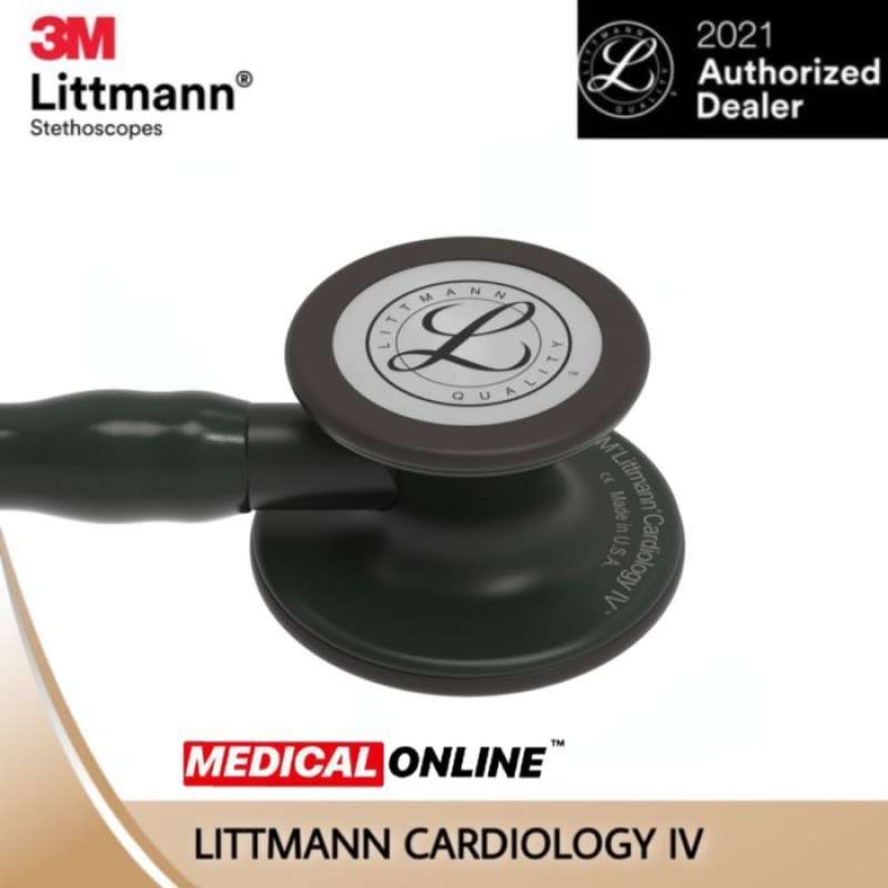 Jual 3m Littmann #6163 Cardiology Iv Stethoscope - Full Black Tube [27 ...