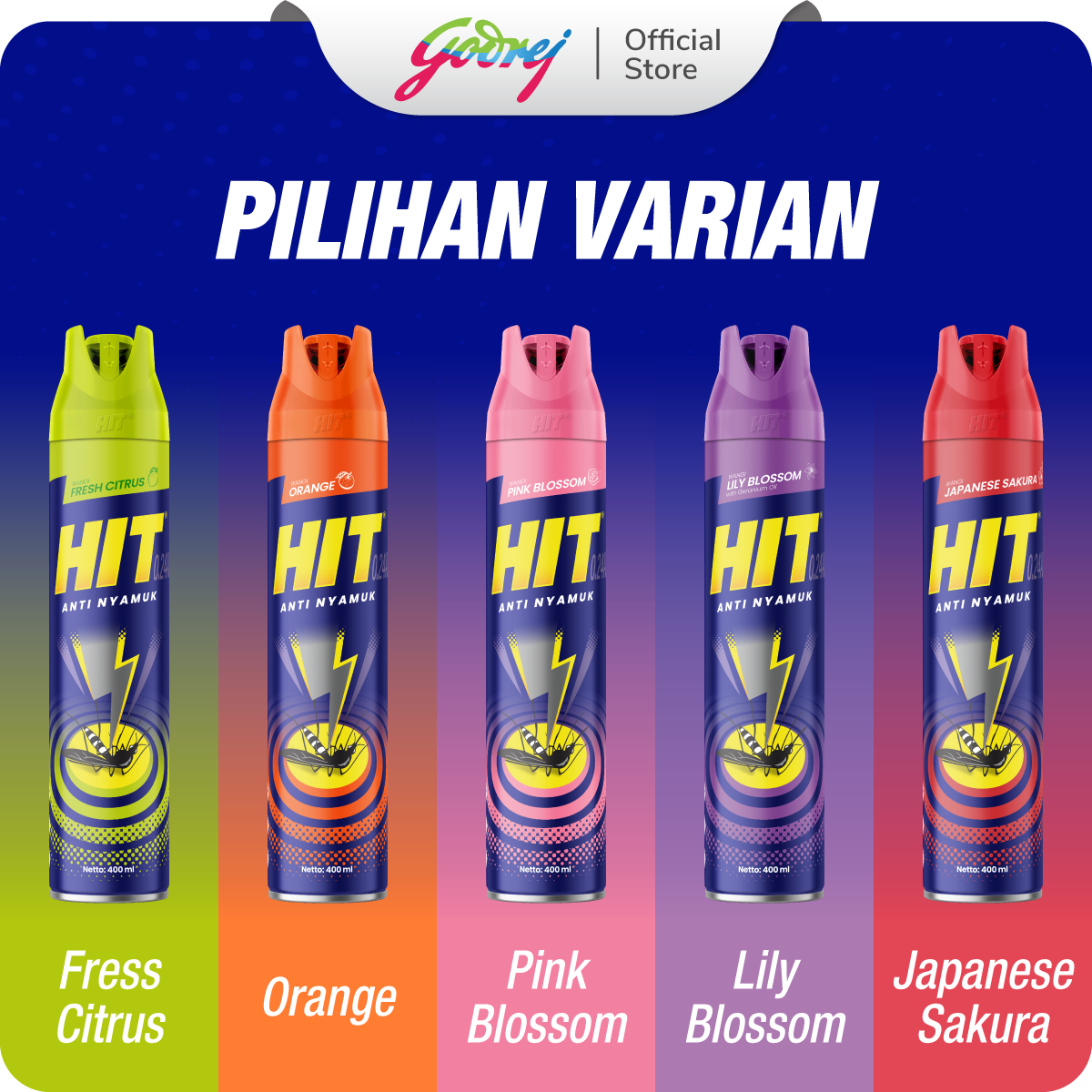Promo Hit Aerosol Japanese Sakura Obat Nyamuk 400 Ml [2 Pcs] Diskon 28% ...
