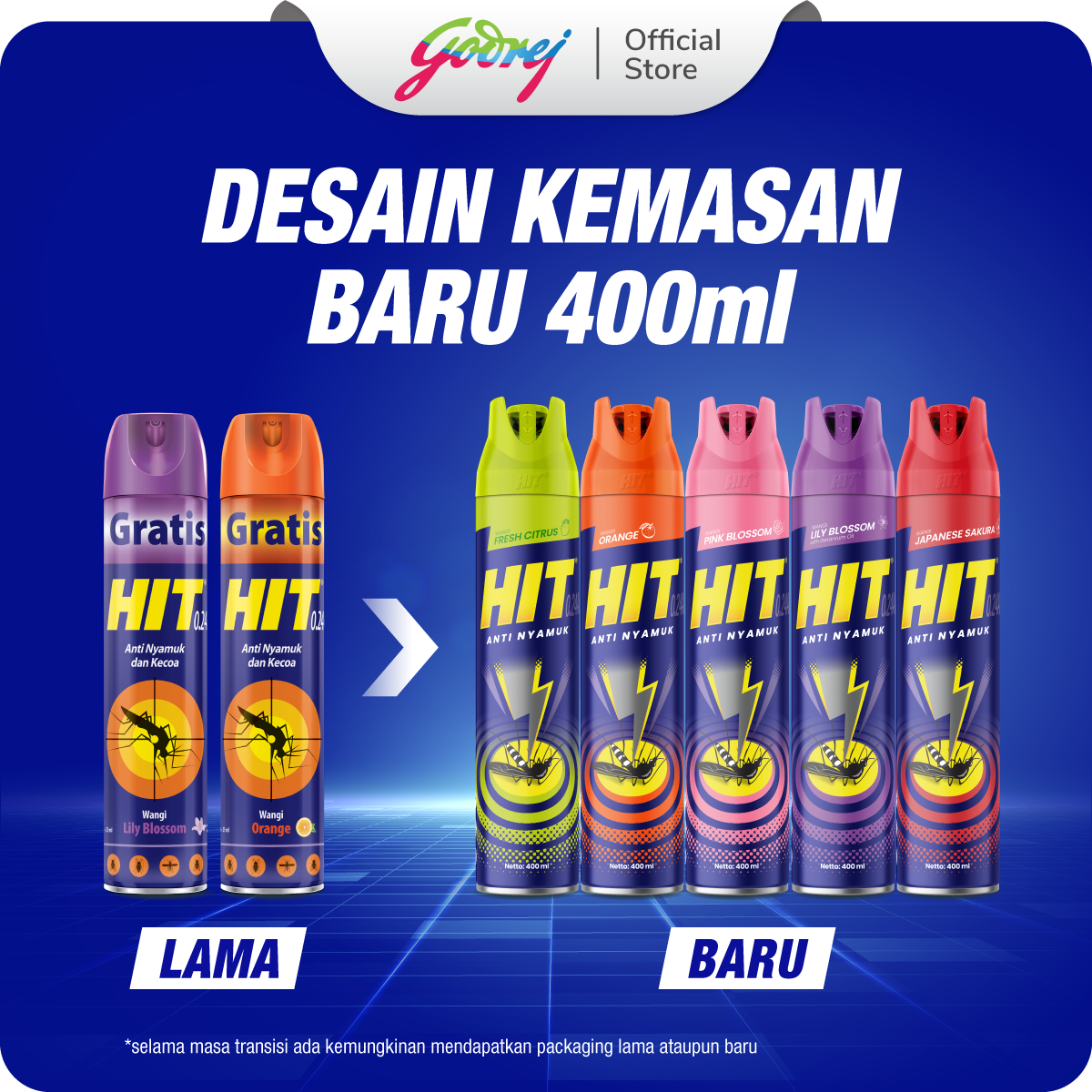 Promo Hit Aerosol Japanese Sakura Obat Nyamuk 400 Ml [2 Pcs] Diskon 22% ...