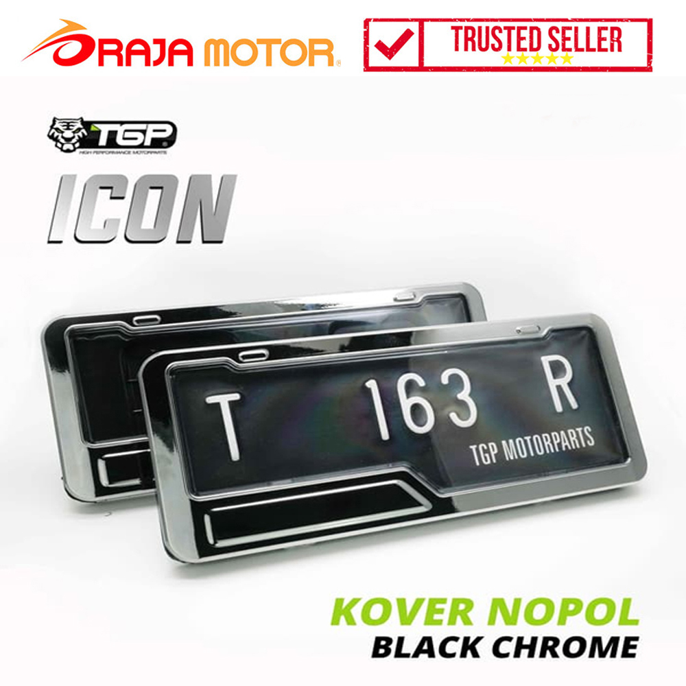 Promo Tgp Cover Plat Nomor Besar Icon Set Depan Dan Belakang Tempat ...