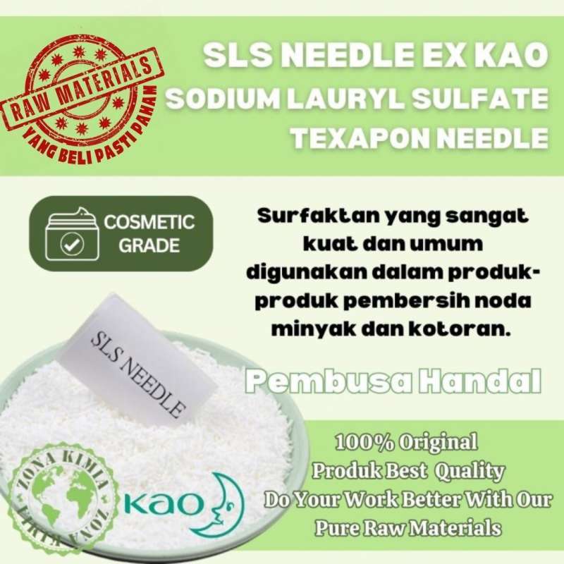 Jual Sls Needle Ex Kao 1kg Sodium Lauryl Sulfate Texapon Needle Bahan ...