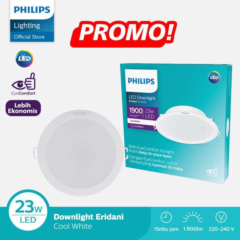 Promo Philips Downlight Eridani G3 D200 23w 40k Wh Recessed Led Natural ...