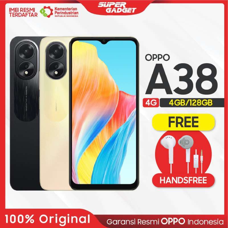 Promo OPPO A38 4/128 GB RAM 4 ROM 128 4GB 128GB Smartphone Android Diskon 13% di Seller Super ...