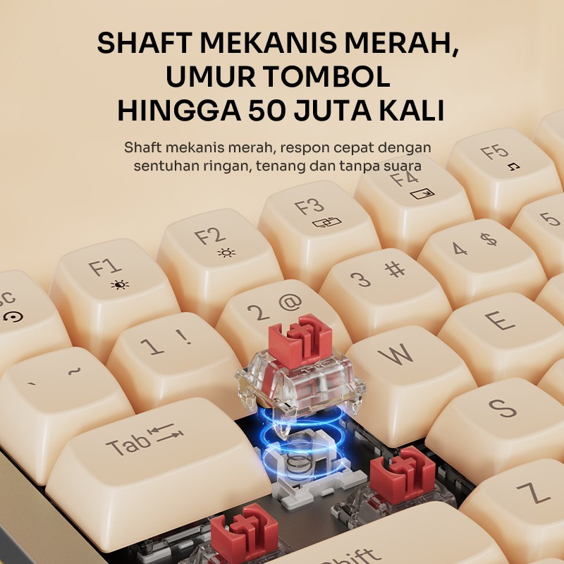 Promo Robot Workmate I Mechanical Pluggable Red Switch Gaming Keyboard ...