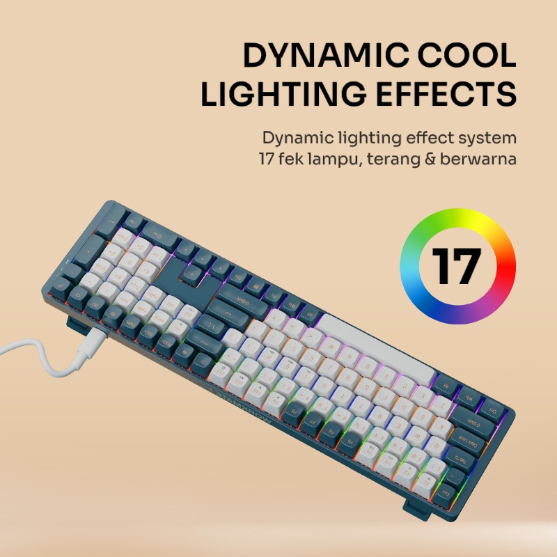 Promo ROBOT Workmate I Mechanical Pluggable Red Switch Gaming Keyboard ...