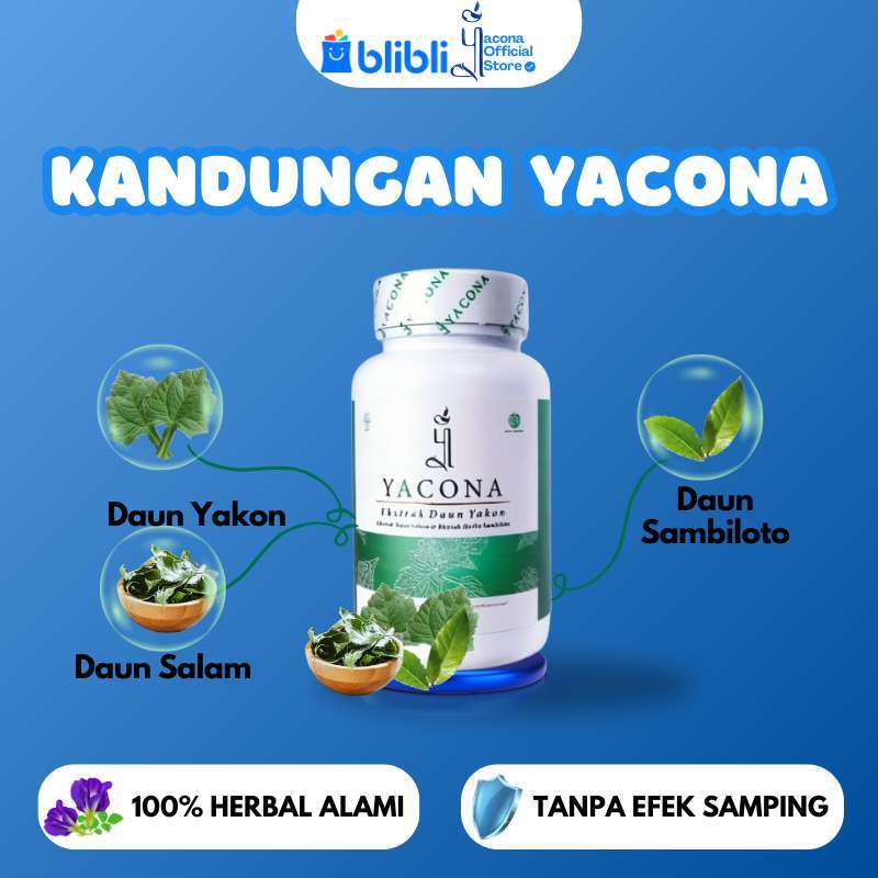 Jual Yacona Obat Herbal Diabetes - Ekstrak Daun Yakon Bantu Atasi ...