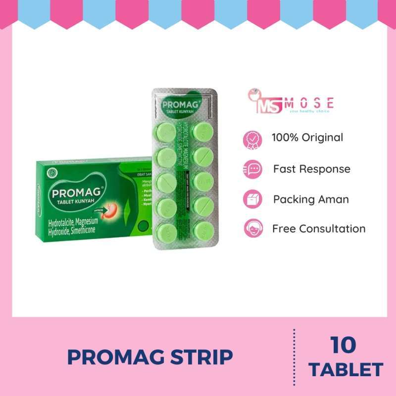 Jual Promag Strip - 10 Tablet di Seller MOSE Mart ID - FBB - Pondok ...