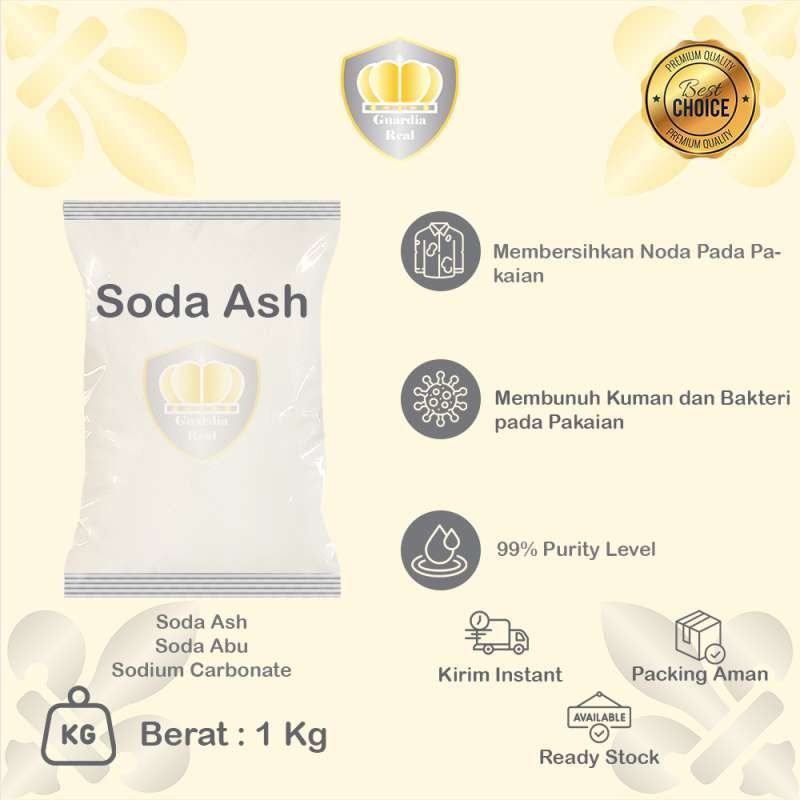 Jual Soda Ash Dense Ansac 1 Kg/ Sodium Carbonate 1 Kg/ Natrium Karbonat ...
