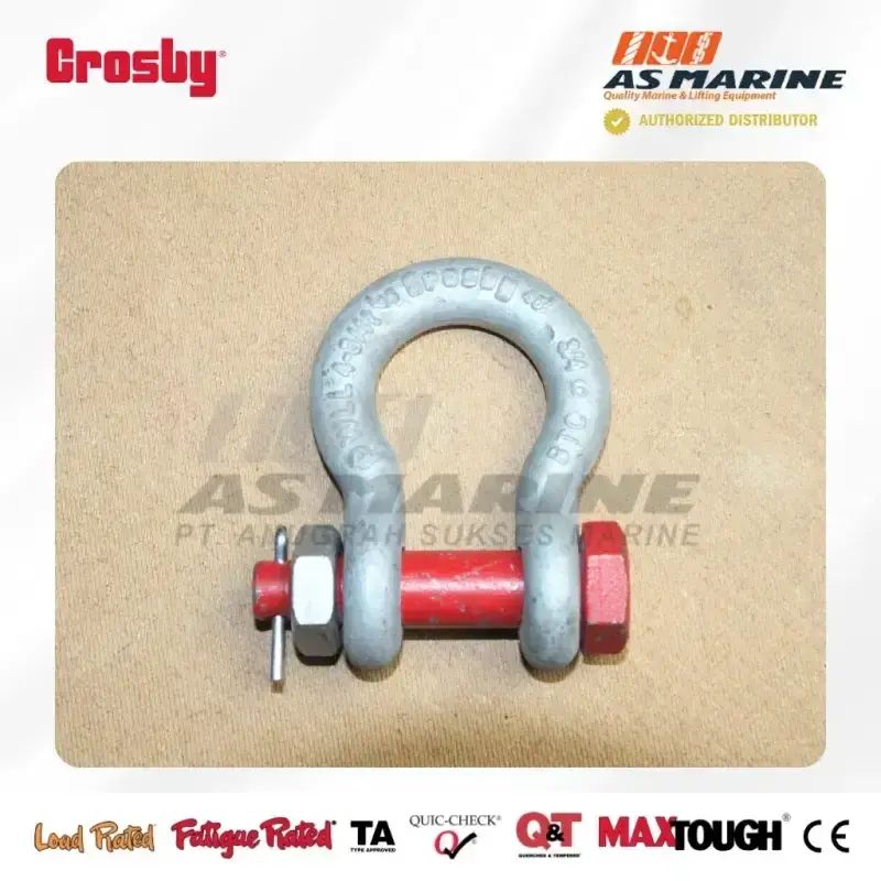 Promo Bow Shackle / Segel Omega Bolt & Nut G2130 1-1/2 Inch 17 Ton ...