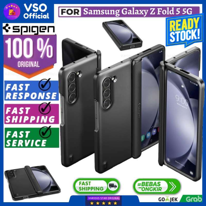 Promo ORIGINAL Case Samsung Galaxy Z Fold 5 Fold5 5G 2023 SPIGEN Slim Armor Pro with Hinge ...