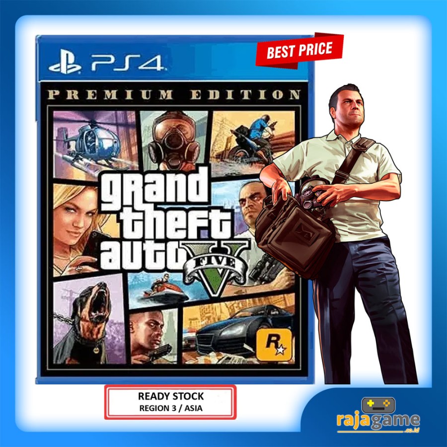 Promo Grand Theft Auto V / GTA V Premium Edition Game PS4 (R3) Diskon ...