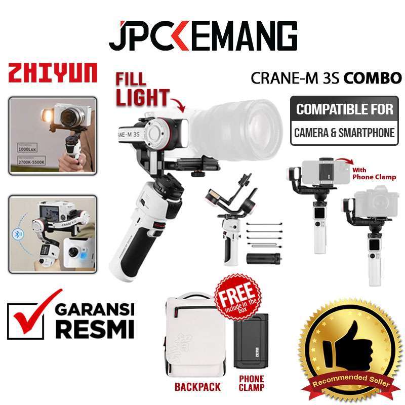 Promo Jpc Kemang Zhiyun Crane M3s Combo Gimbal Stabilizer Kamera M 3s M3 S Combo Garansi Resmi ...