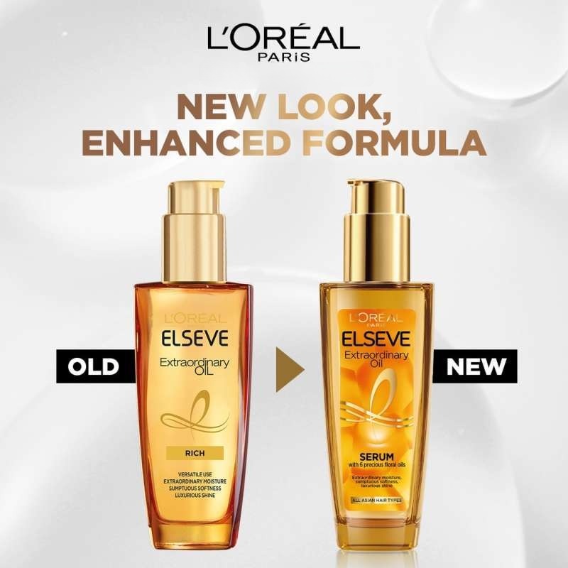 Jual L'oreal Paris Elseve Extraordinary Oil Gold Hair Serum & Hair ...