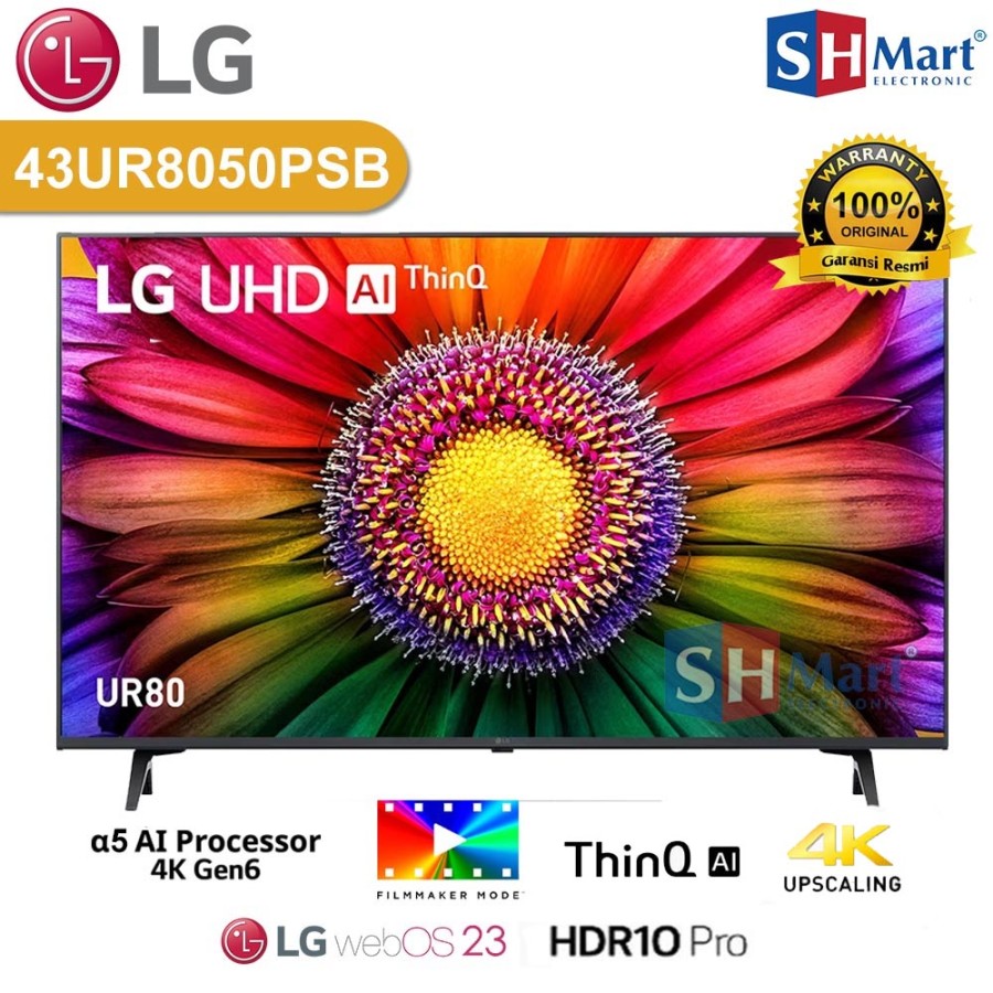 Jual LG SMART TV 43 INCH 43UR8050PSB UHD 4K HDR ThinQ AI 43UR8050 NEW ...