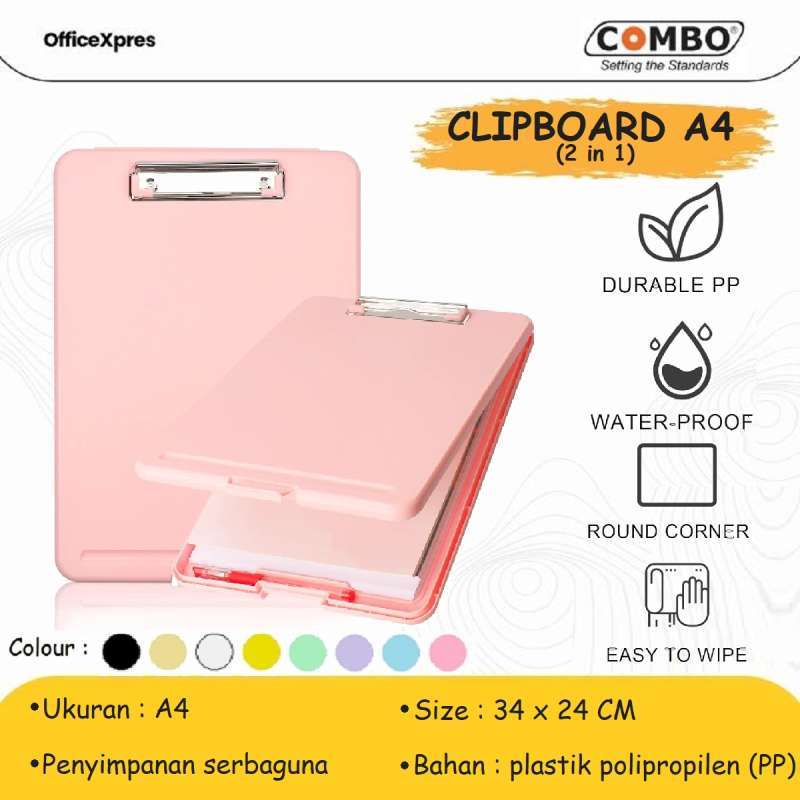 Jual Clipboard + Storage Alas Papan Ujian / Papan Jalan 2in1 ...