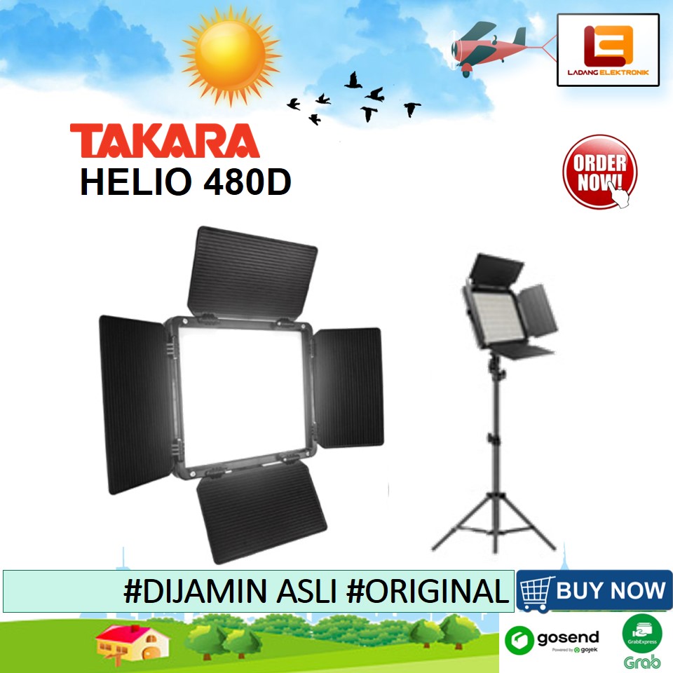Jual Takara HELIO 480D Bi-Color LED 48w Lighting Studio Video Light di ...