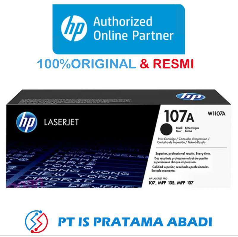 Jual Toner HP W1107A (107A) ORIGINAL RESMI di Seller PT. IS PRATAMA ...
