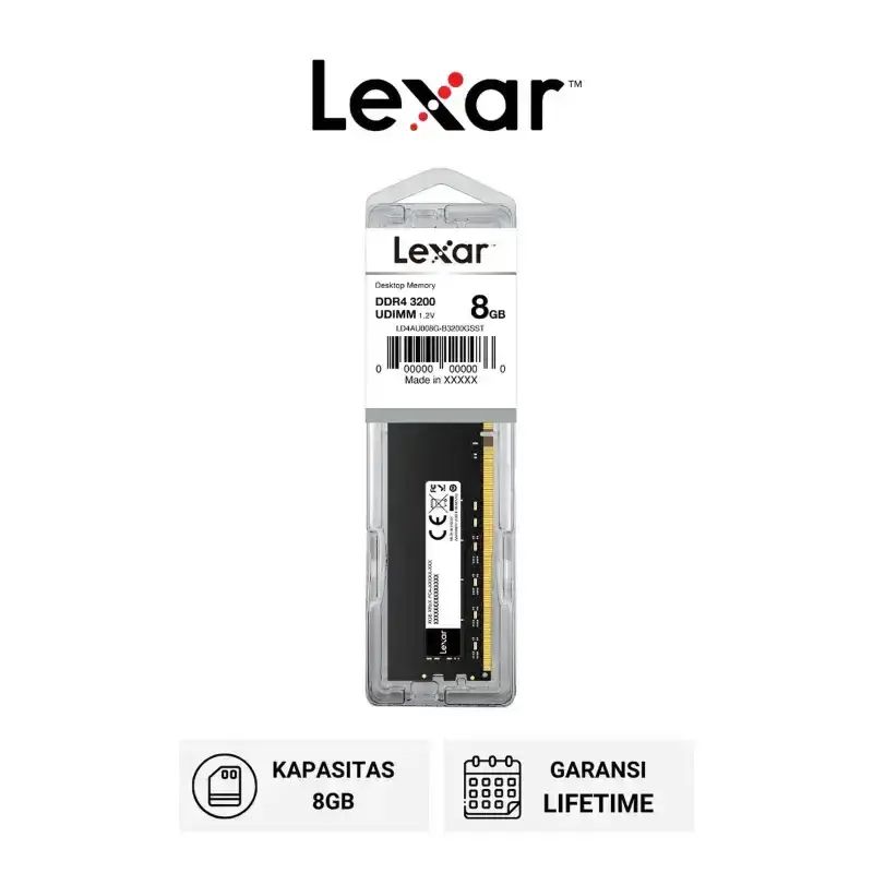 Jual Lexar RAM Memory Longdimm Ddr4 8gb / 16gb Pc25600 3200mhz - 8gb Di ...