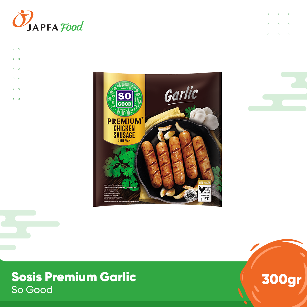 Promo So Good Sosis Premium Garlic 300gr Diskon 31% Di Seller Japfa ...