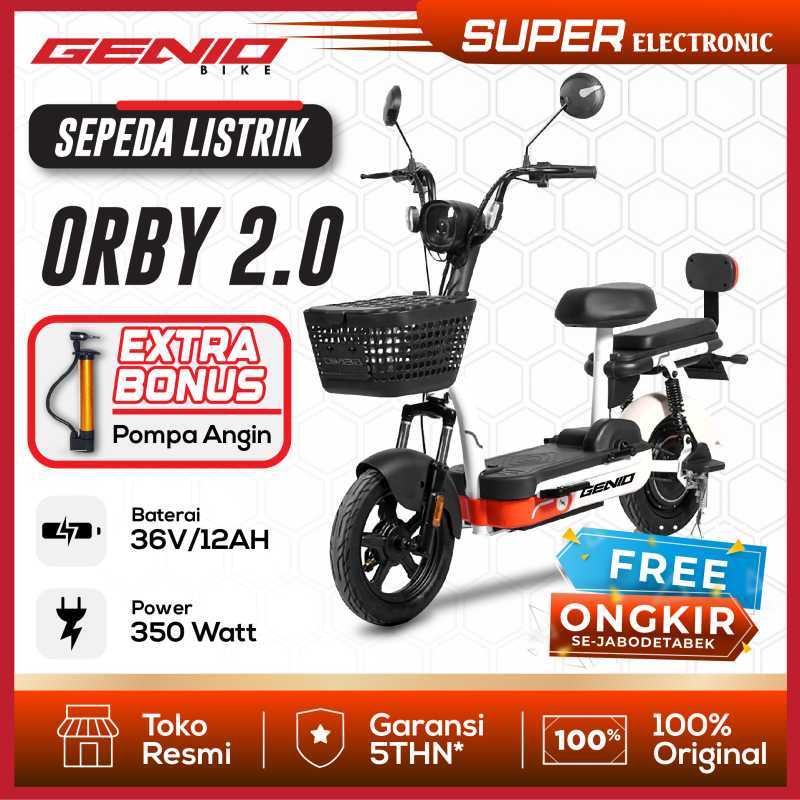 Promo Sepeda Listrik Genio Orby 2.0 36v/12ah Selis Mopit Garansi Resmi ...