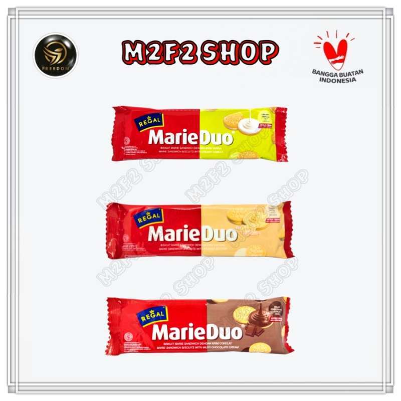 Promo Biskuit Regal Marie Duo Mini Sandwich Sachet - 20 gr (Kemasan 4 ...