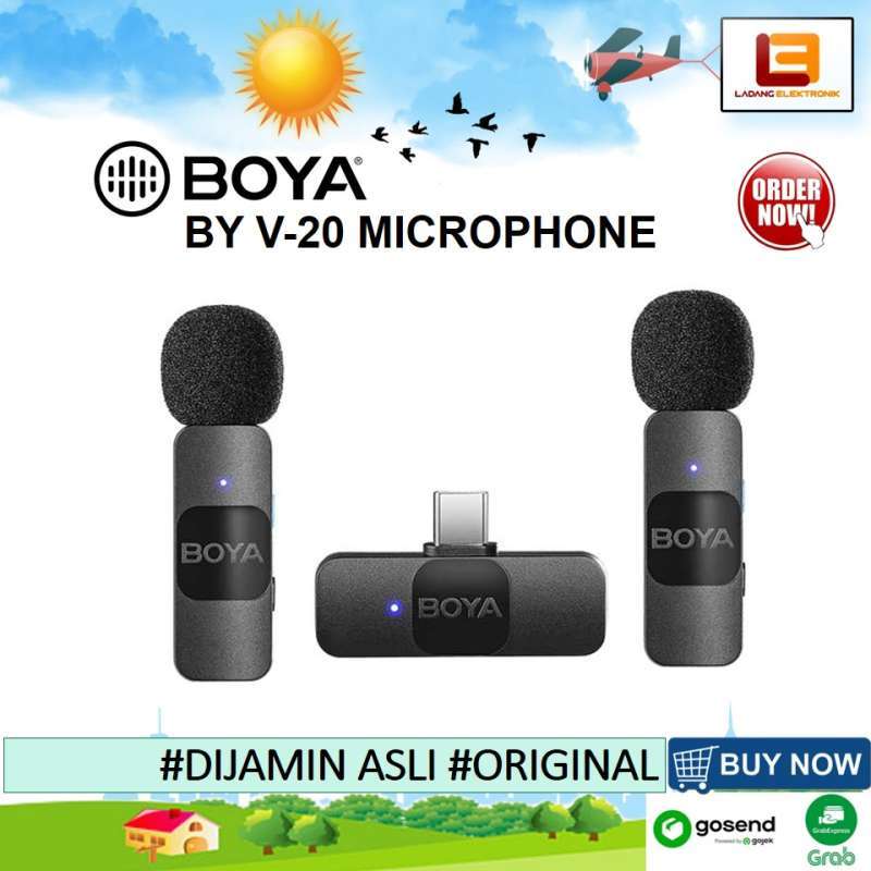 Promo Boya By V20 Usb-c Wireless Lavalier Microphone Diskon 6% Di ...