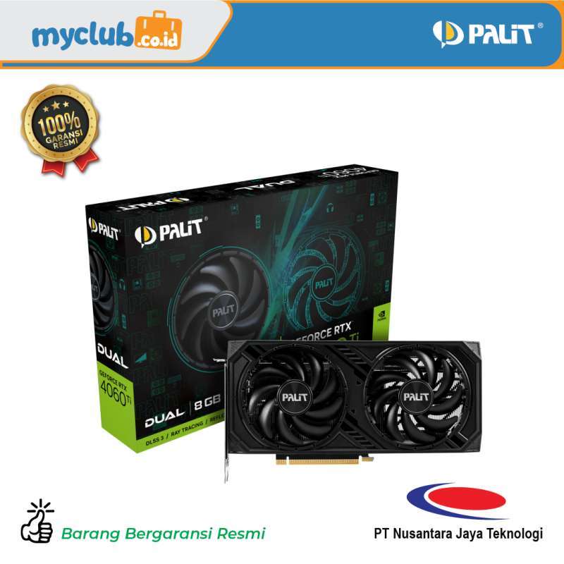 Jual Palit NVIDIA GeForce RTX™ 4060 Ti Dual 8GB 128bit GDDR6 di Seller ...