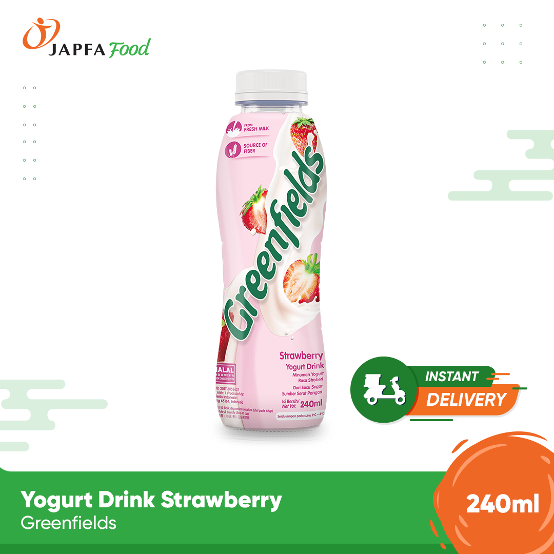 Promo Greenfields Yogurt Drink Strawberry 240 ml Diskon 29% di Seller ...