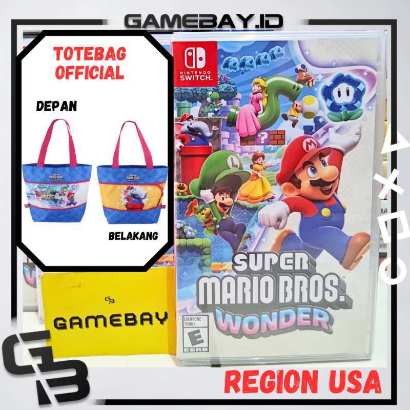 Jual Nintendo Switch Super Mario Bros Wonder + Official Totebag di ...