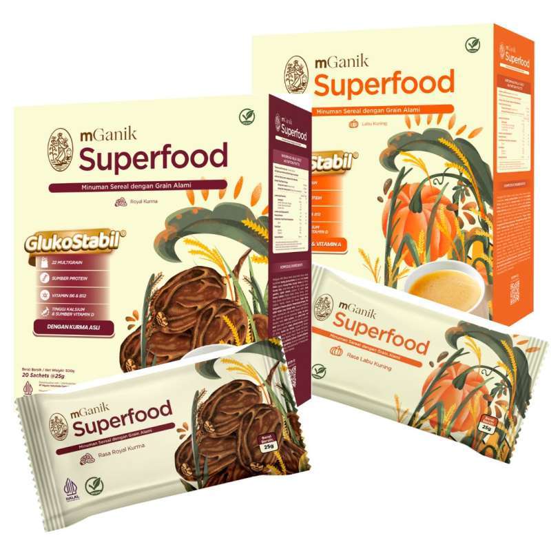 Promo Mganik Superfood Ecer 5 Sachet - Nutrisi Diabetesi, Rasa Royal ...