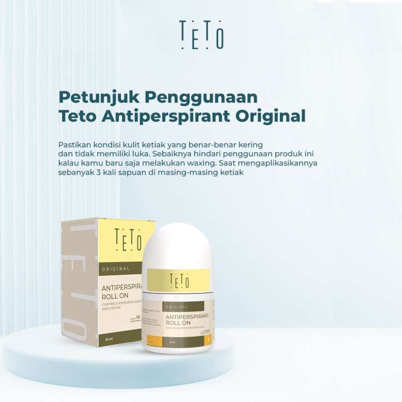 Promo Paket Teto Antiperspirant Roll On 30ml yang mengurangi keringat ...