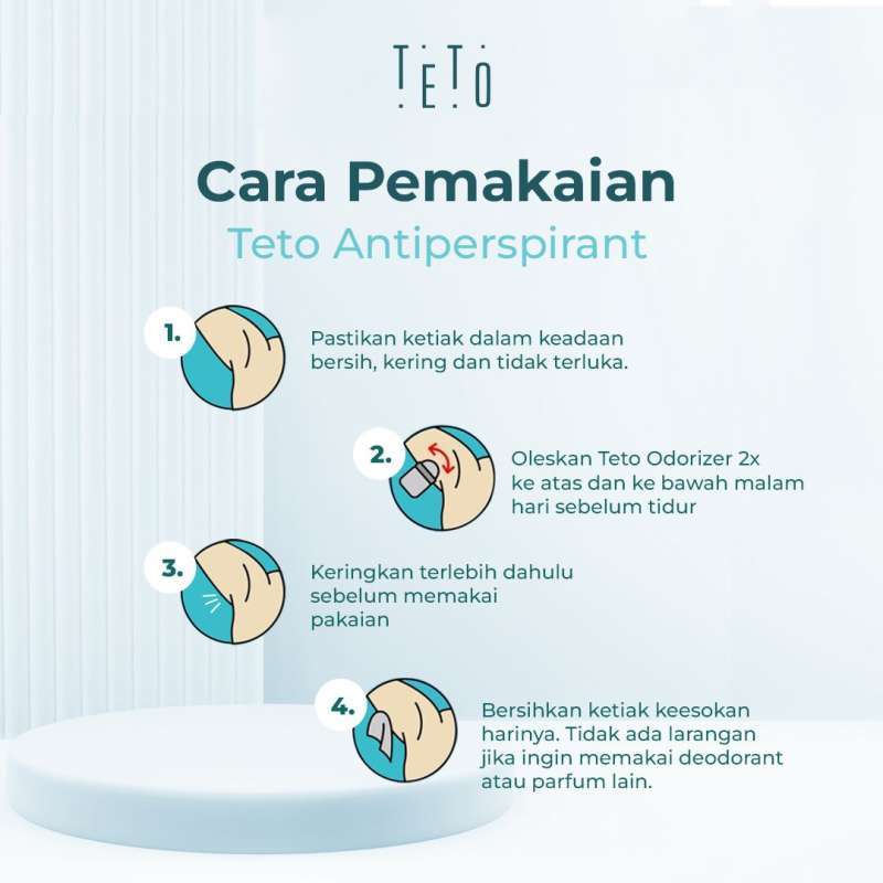 Promo Paket Teto Antiperspirant Roll On 30ml yang mengurangi keringat ...