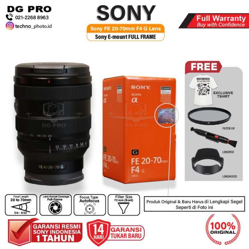 Promo Sony Fe 20-70mm F4 G Lens E Mount Full Frame Ultra Wide Diskon 9% ...